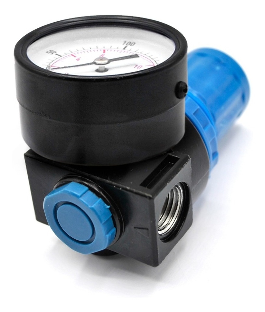 Regulador De Presión Neumático 1/4 120 Psi Con Manómetro | Instrutek